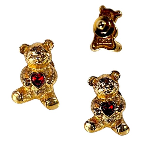 Avon | Jewelry | Vintage Avon Birthday Bear Lapel Pin July Ruby Red ...